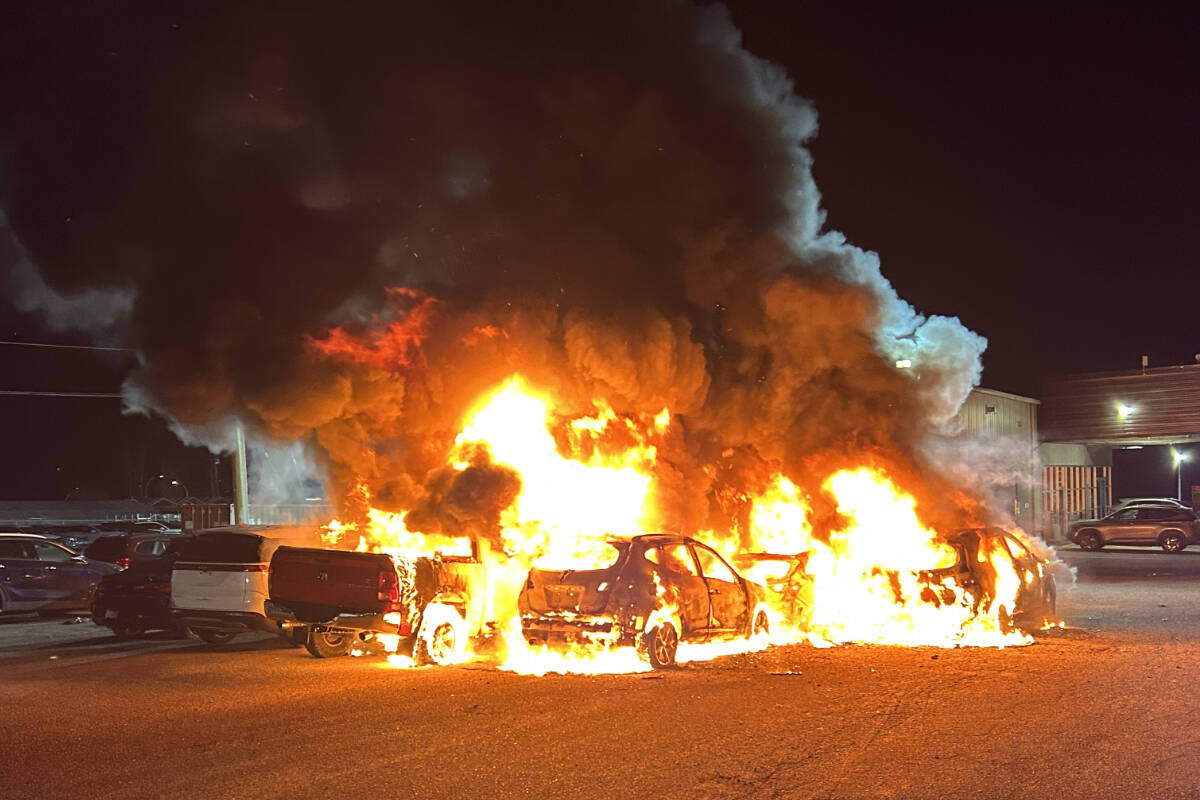 Vehicle fire at Kia dealership in Vernon – BC COUNTER INFO